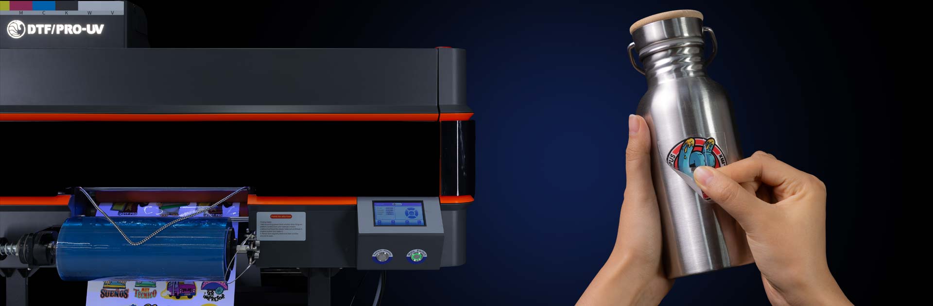 Impresora DTF UV | Plotter DTF PRO UV para rígidos y textiles 3D